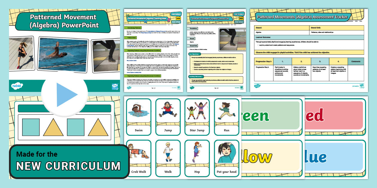 Patterned Movement (Algebra) Resource Pack (teacher made)