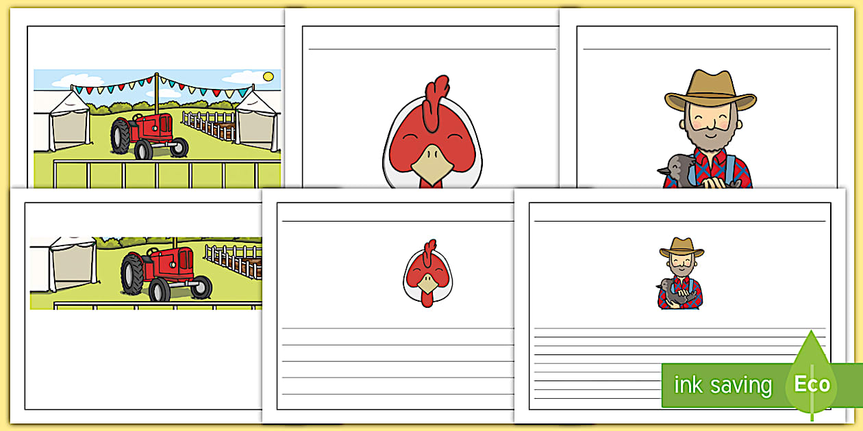 Farm Trip Themed Writing Frames (teacher made) - Twinkl