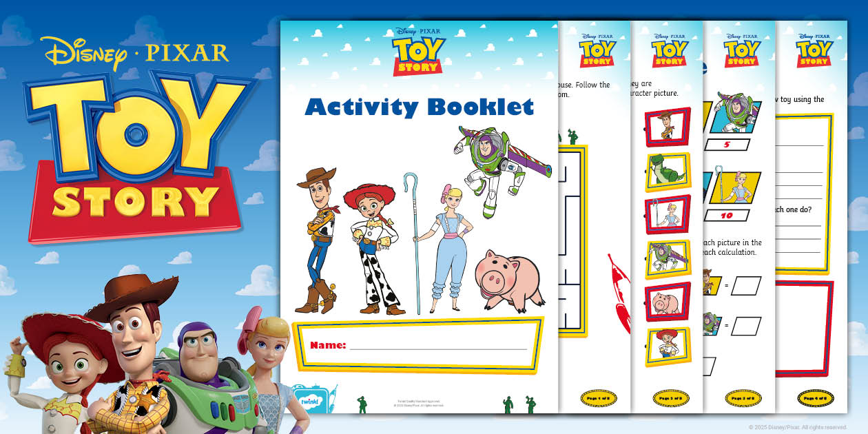 Toy Story Printable Activities [Ages 5-7] - Activity Booklet
