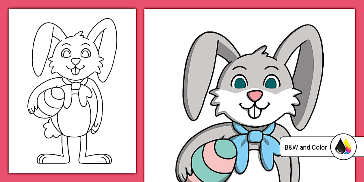 Easter Bunny Cutout (teacher made) - Twinkl