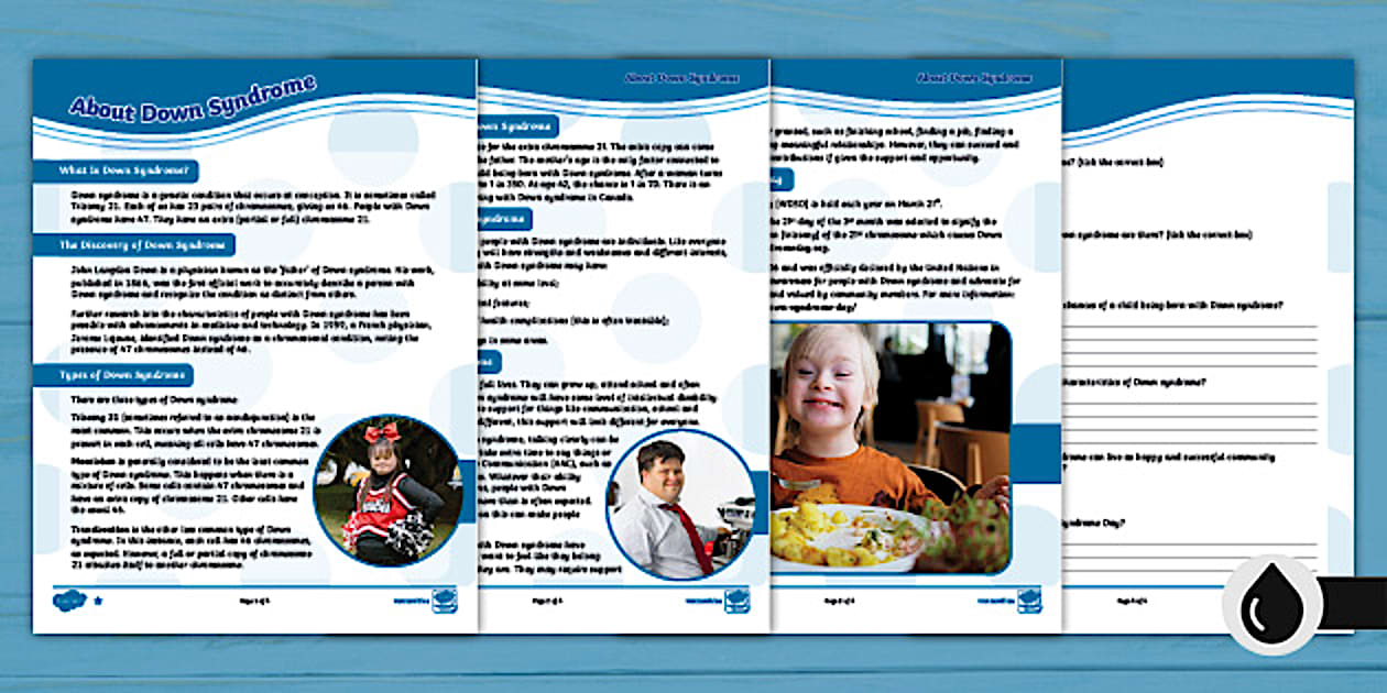 Down Syndrome Differentiated Reading Comprehension (Canada)