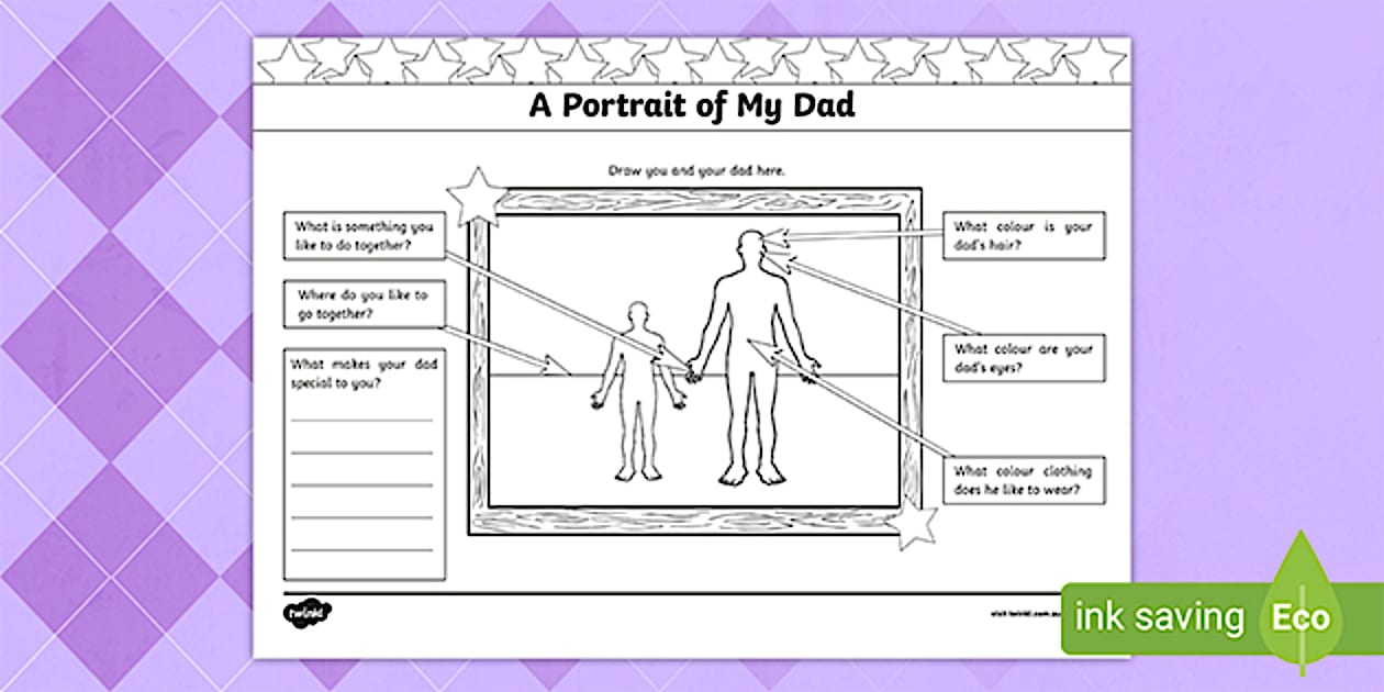 A Portrait of My Dad (teacher made) - Twinkl