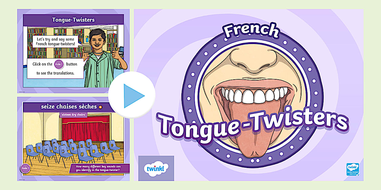 👉 French Phonics: Tongue-Twisters PowerPoint - Twinkl