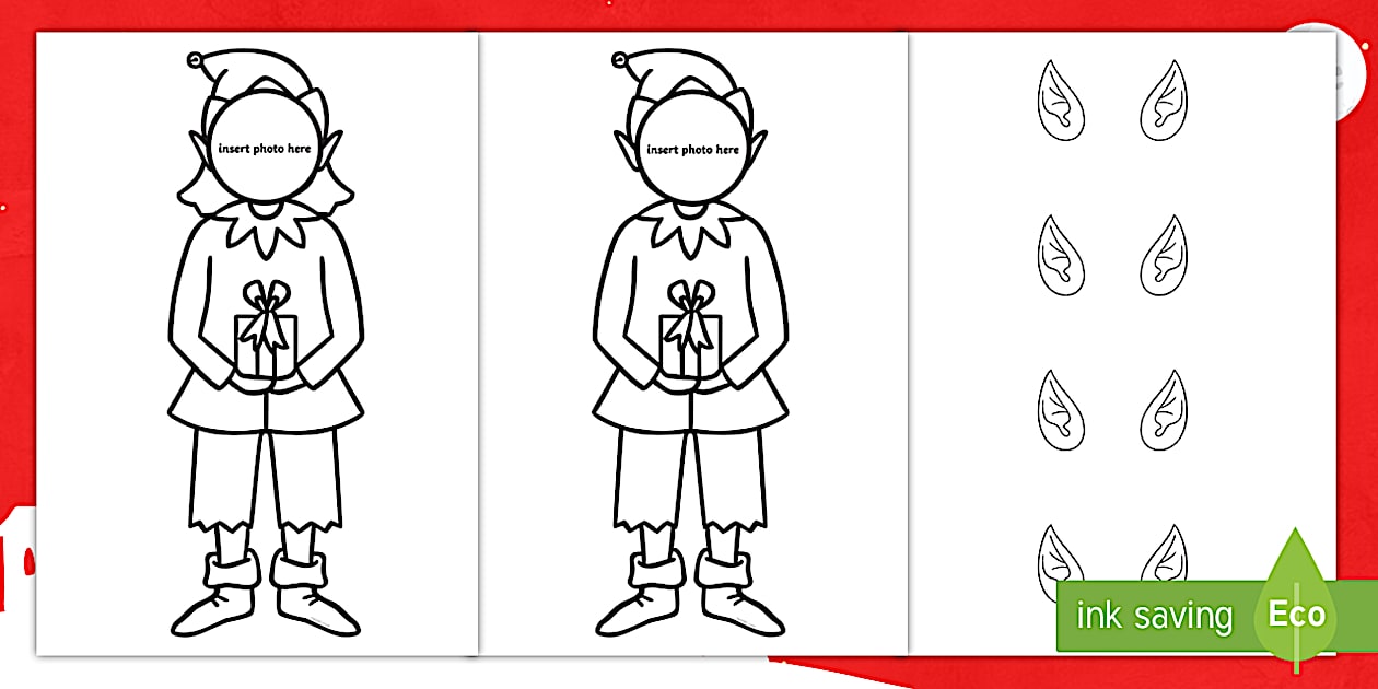 Customisable Elf Template | Twinkl (teacher made) - Twinkl