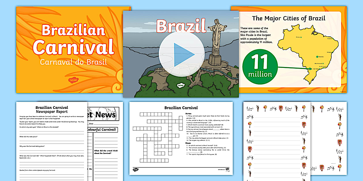 Brazil Carnival Facts | Brazil PowerPoint (teacher made)
