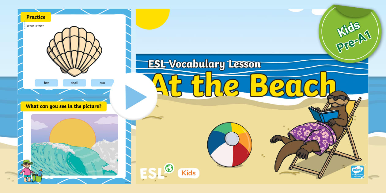 ESL At the Seaside Lesson for Kids (Lehrer gemacht) - Twinkl