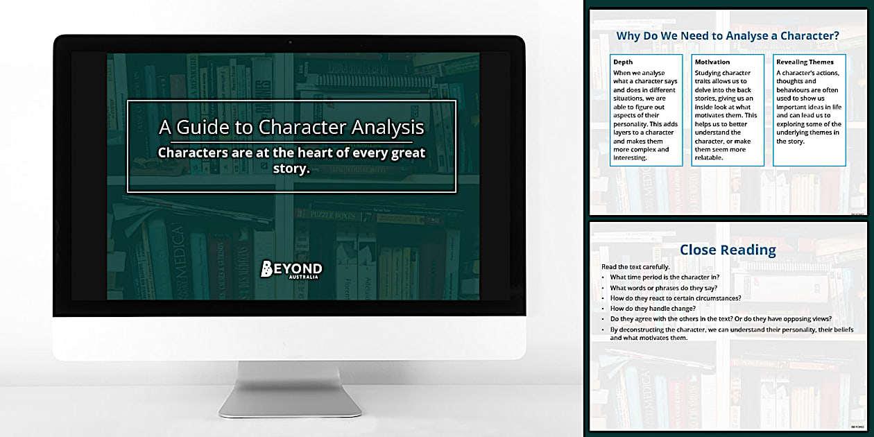 A Guide to Character Analysis PowerPoint (teacher made)