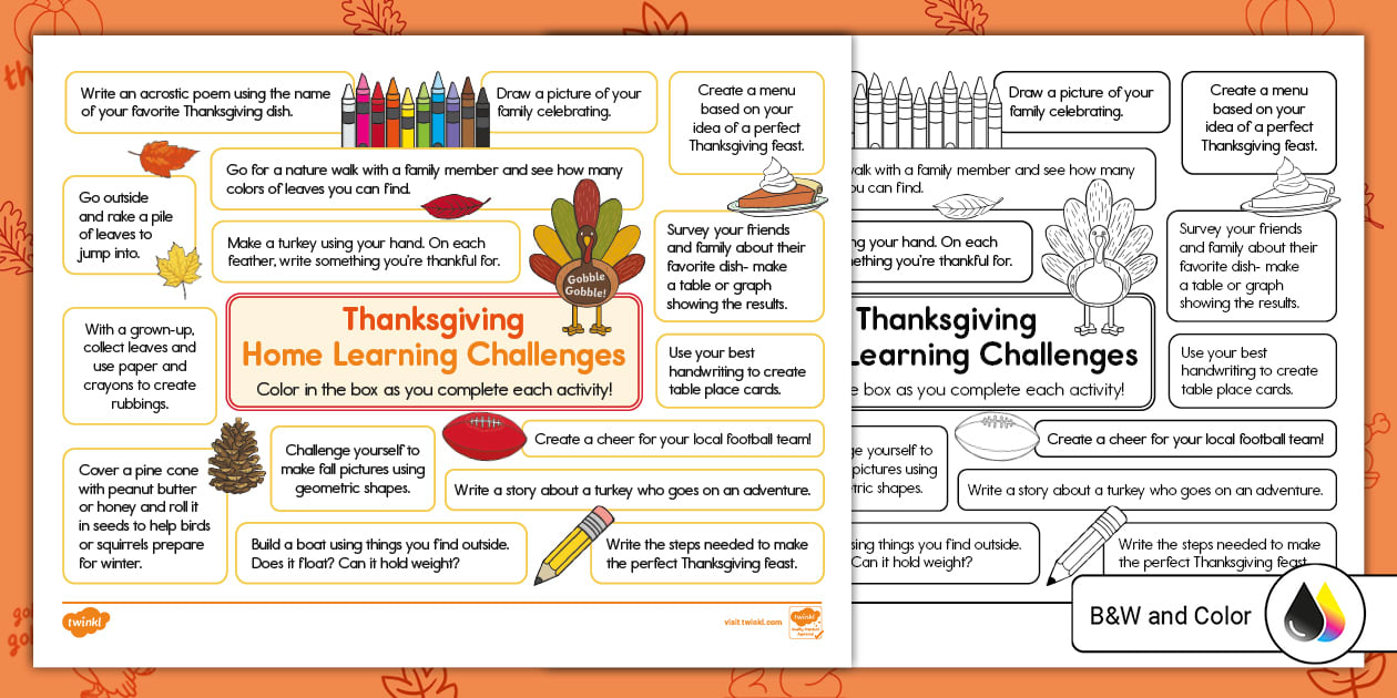 Thanksgiving Family Activities for Kids | Twinkl USA