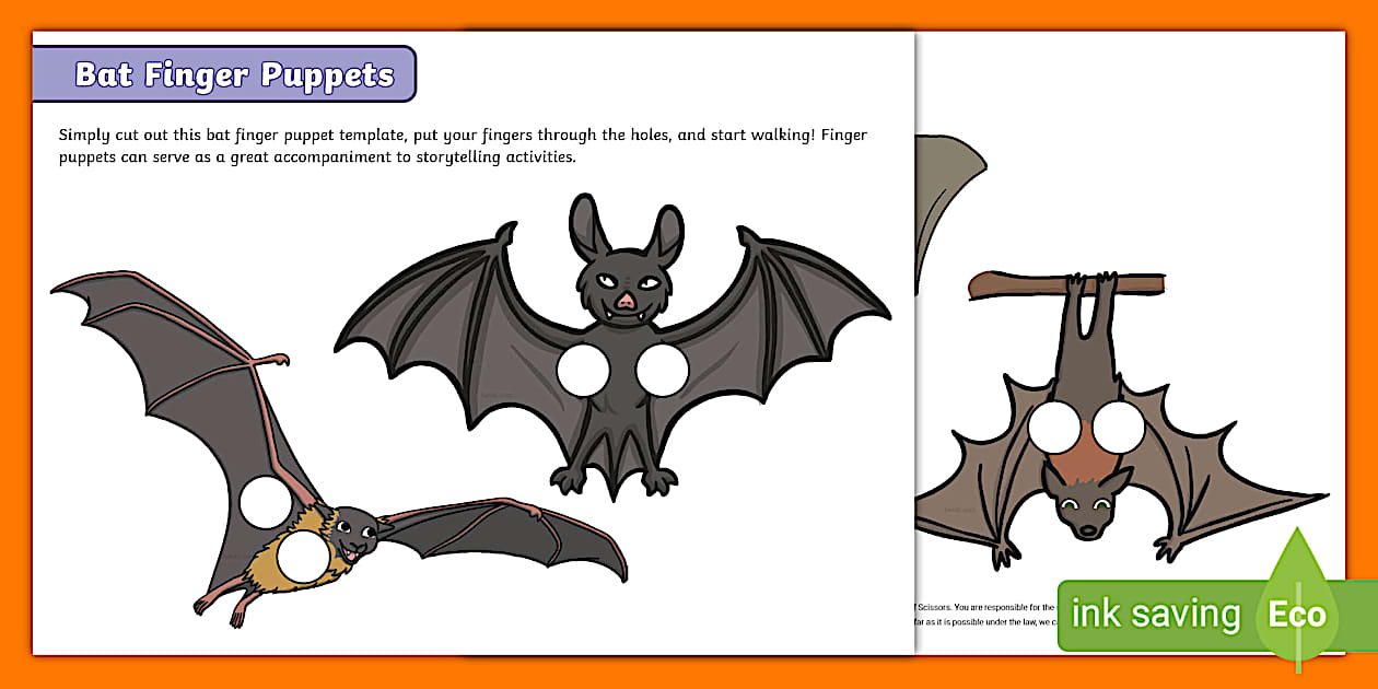 Bat Finger Puppets | Twinkl | Storytelling | Role-Play | KS1