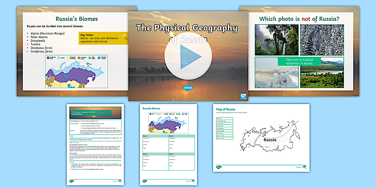 KS2 The Physical Geography of Russia Lesson Pack - Twinkl