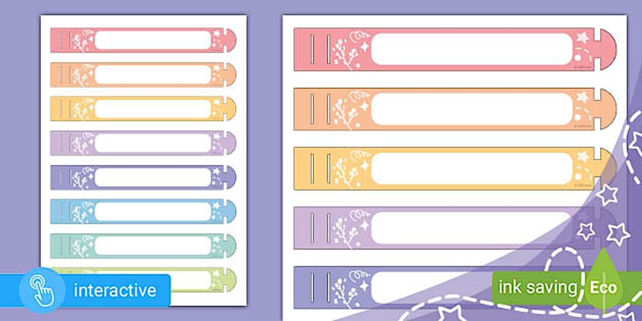 Printable ID Wristbands for Kids