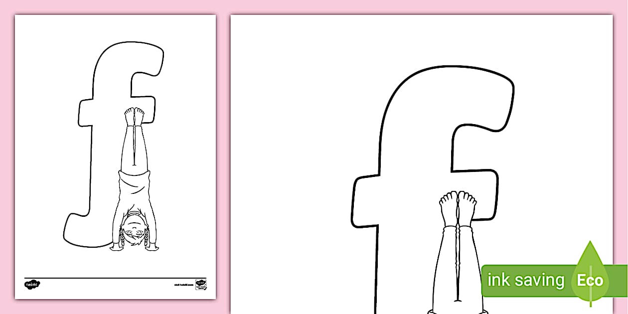 Letter F People Colouring Page - Colouring | Twinkl - Twinkl