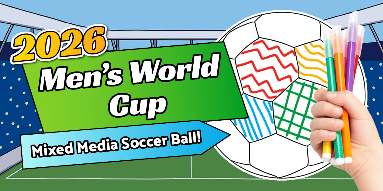 Mixed Media Soccer Ball Activity