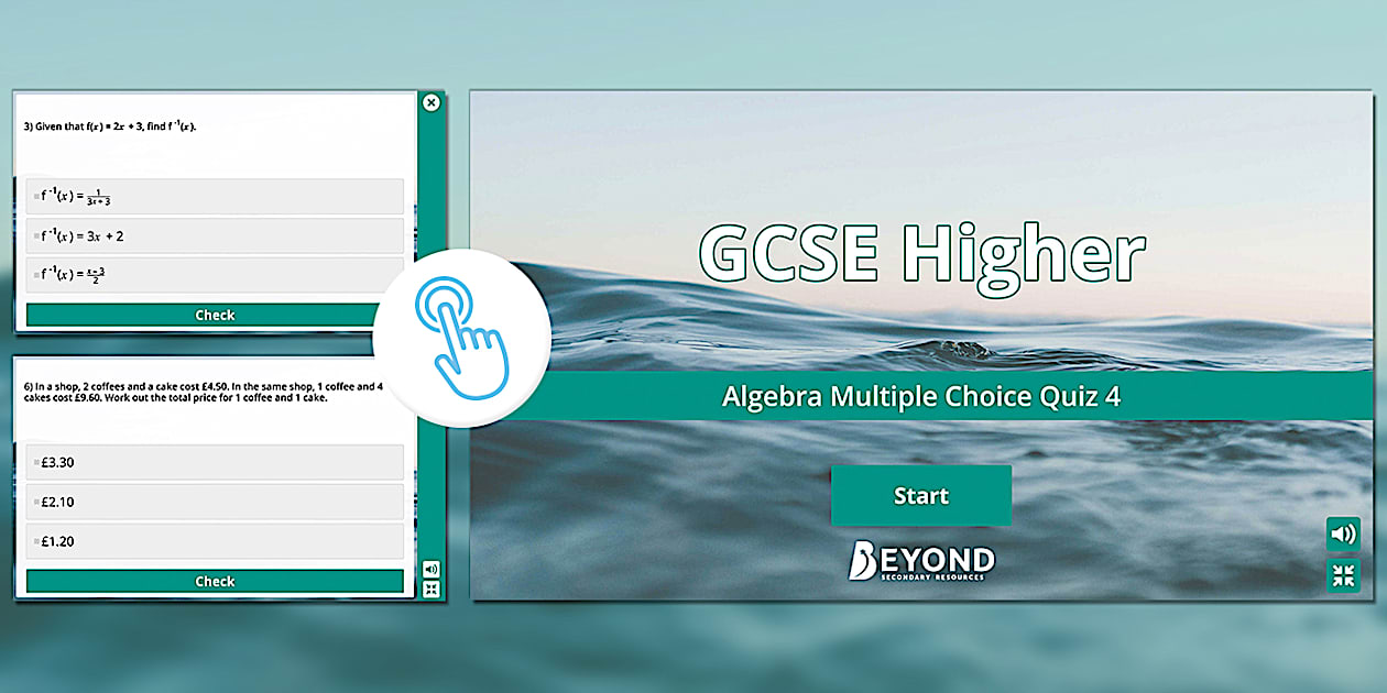 👉 Higher Multiple Choice - Algebra Set 4 | GCSE Maths | Beyond