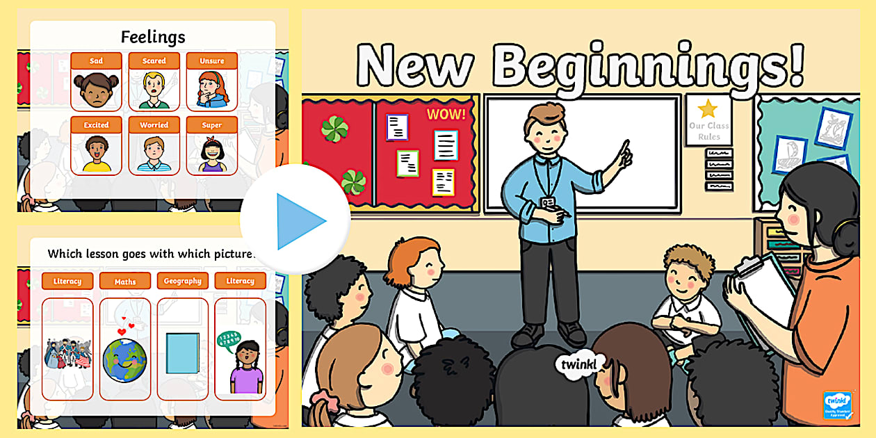 New Beginnings Discussion Starter PowerPoint (teacher made)