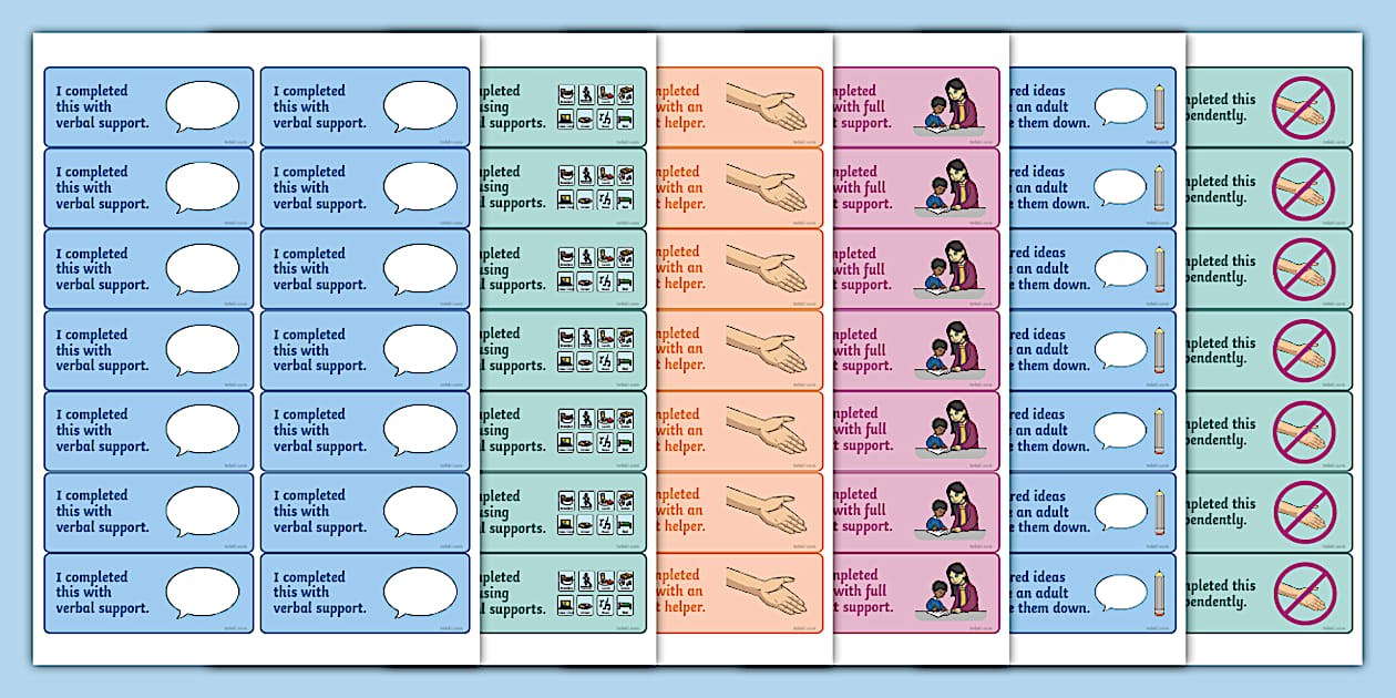 How Was I Supported? Stickers (teacher made) - Twinkl