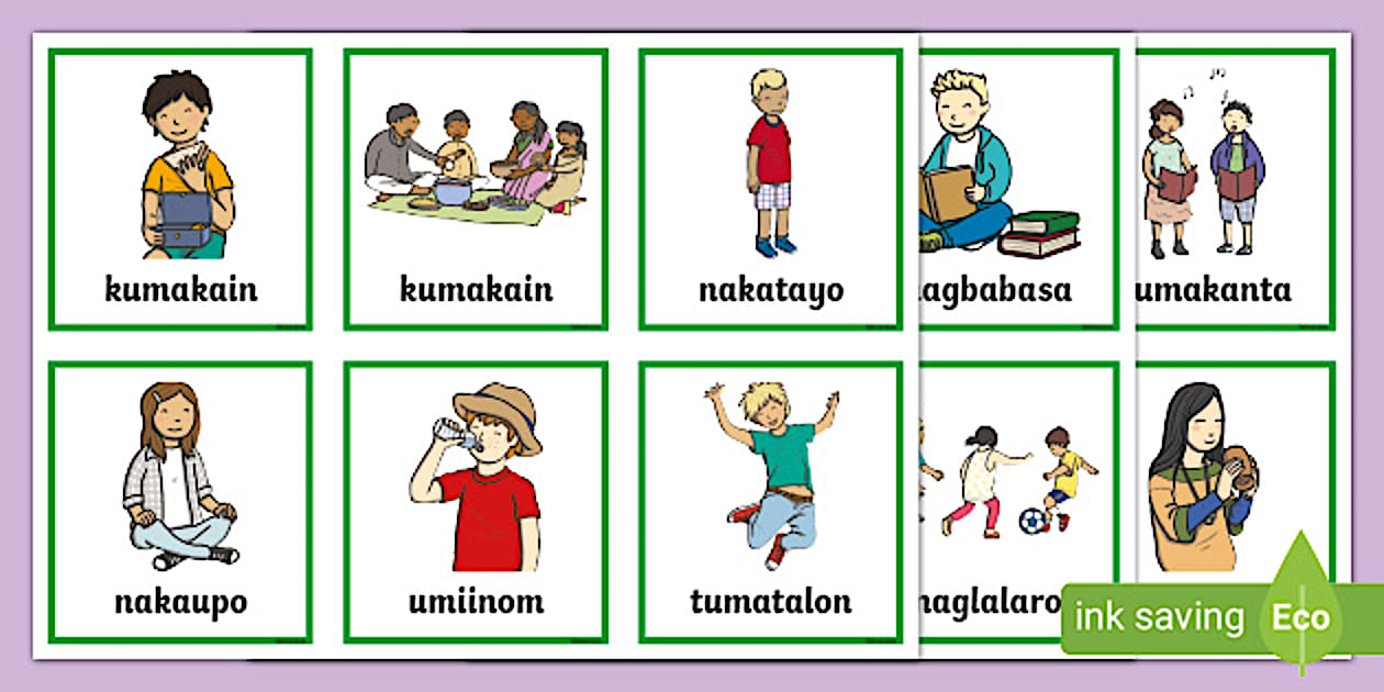 Salitang Pangkilos (Verb Cards) Action Words