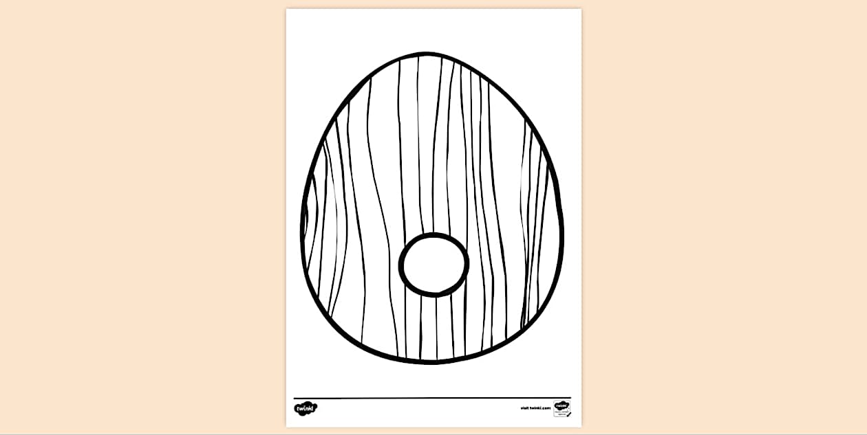 Egg Shaped Cam Colouring Sheet | Colouring Sheets - Twinkl