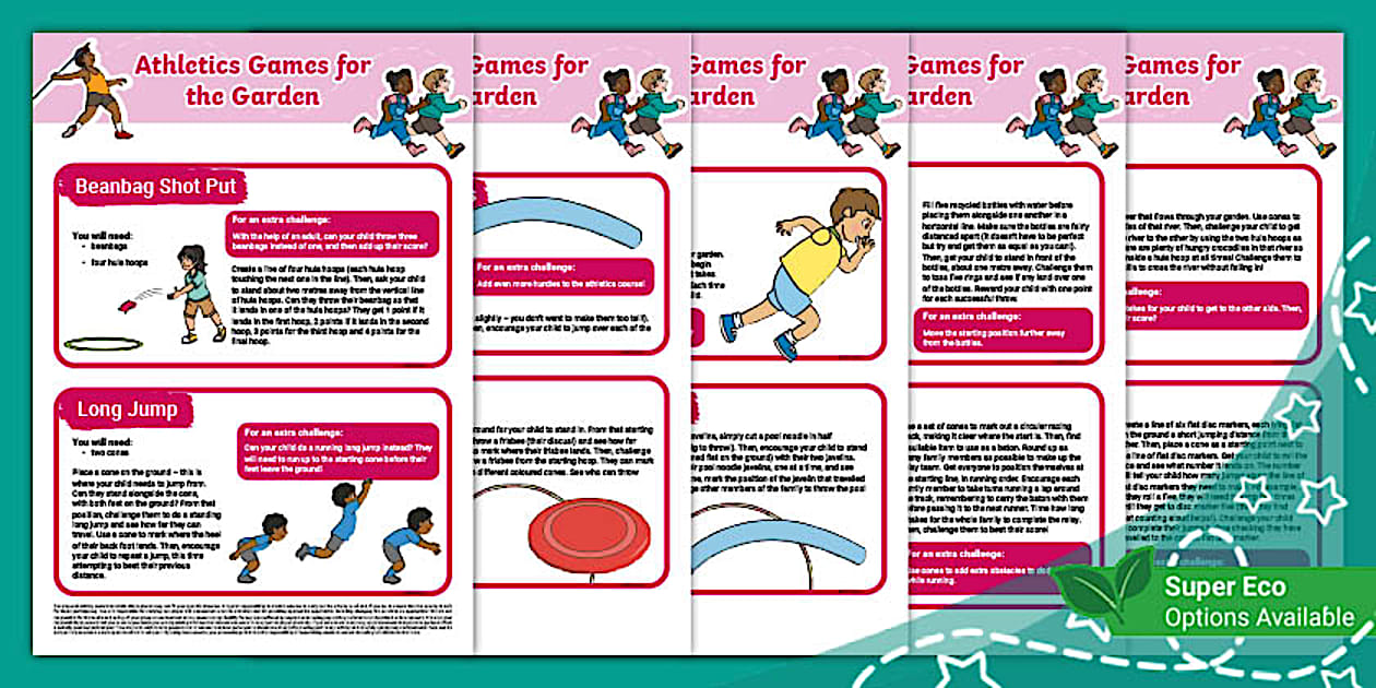 Athletics Games for the Garden (teacher made) - Twinkl
