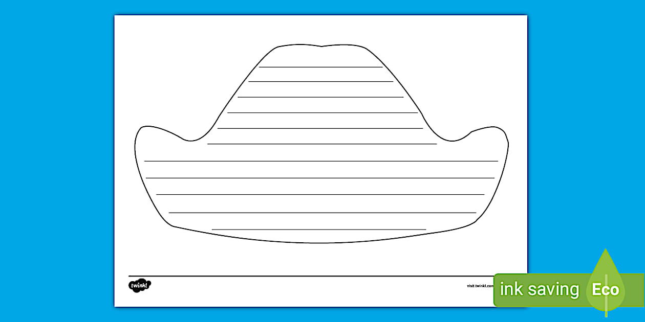 George Washington's Hat Writing Template