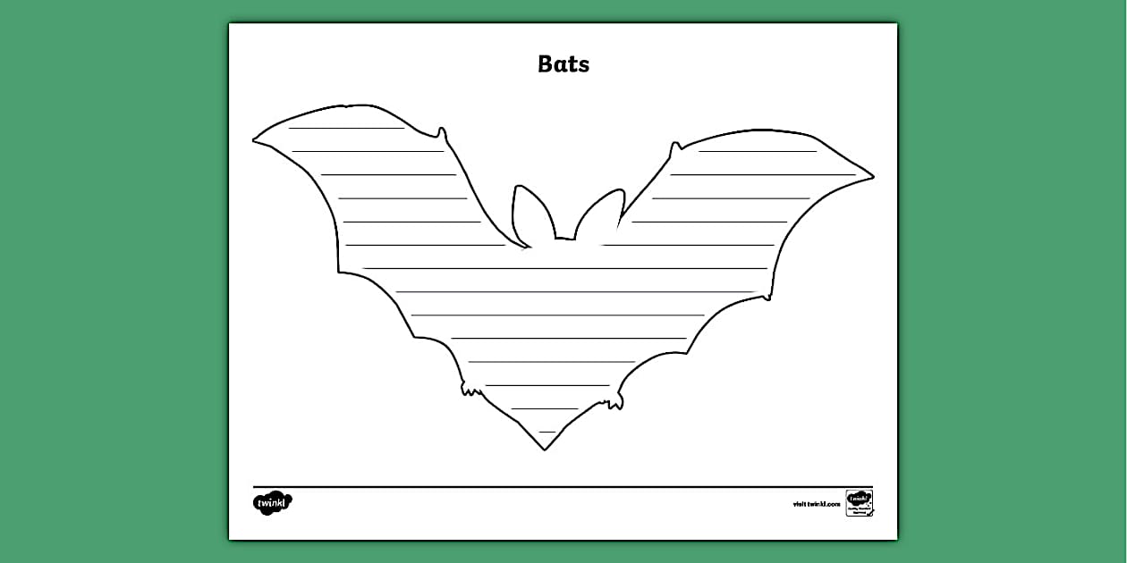 Bat Writing Template | Halloween Resources | Twinkl USA