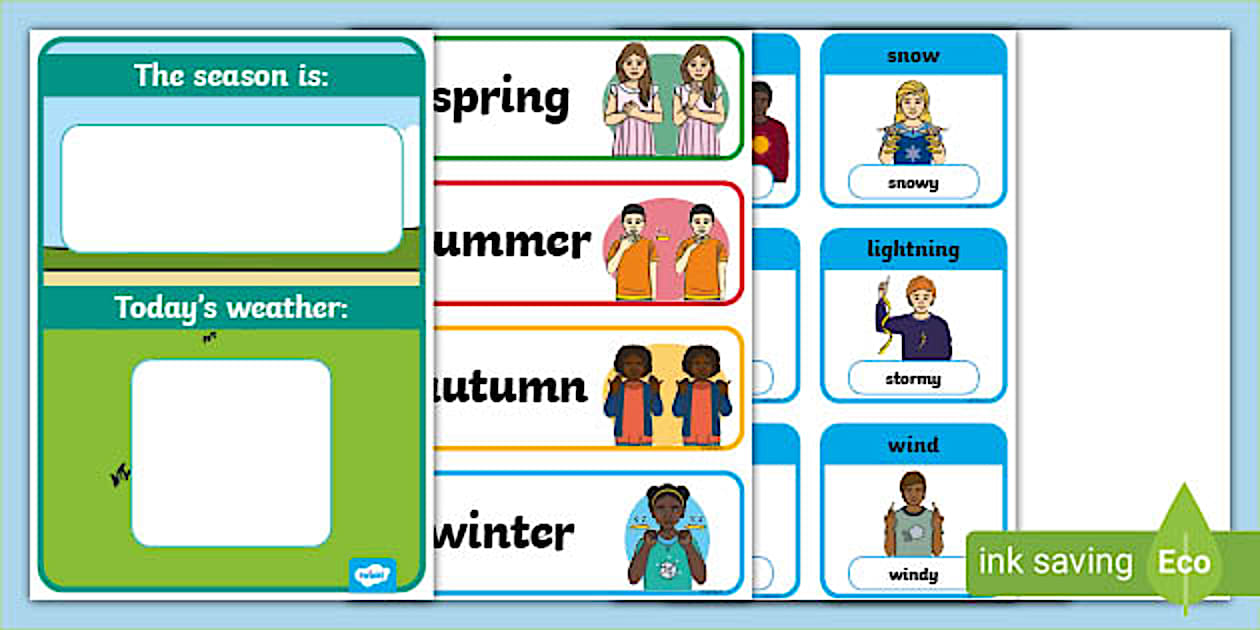 Auslan Weather Daily Weather Chart (teacher made) - Twinkl