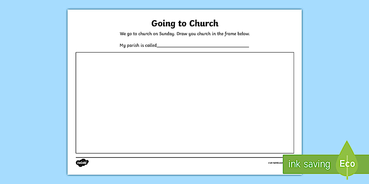 Going to Church Worksheet / Worksheet (teacher made)