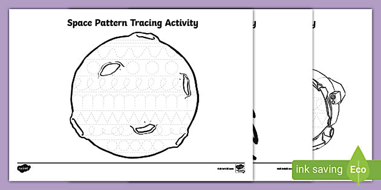 Space Pattern Tracing Activity (teacher made) - Twinkl