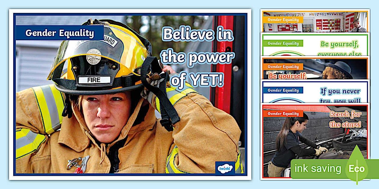 RSHP Gender Stereotypes and Equality Display Photos - Twinkl