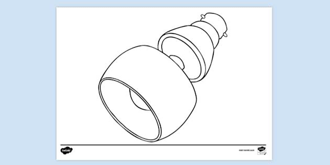 LED Light Bulb Colouring | Colouring Sheets (teacher made)
