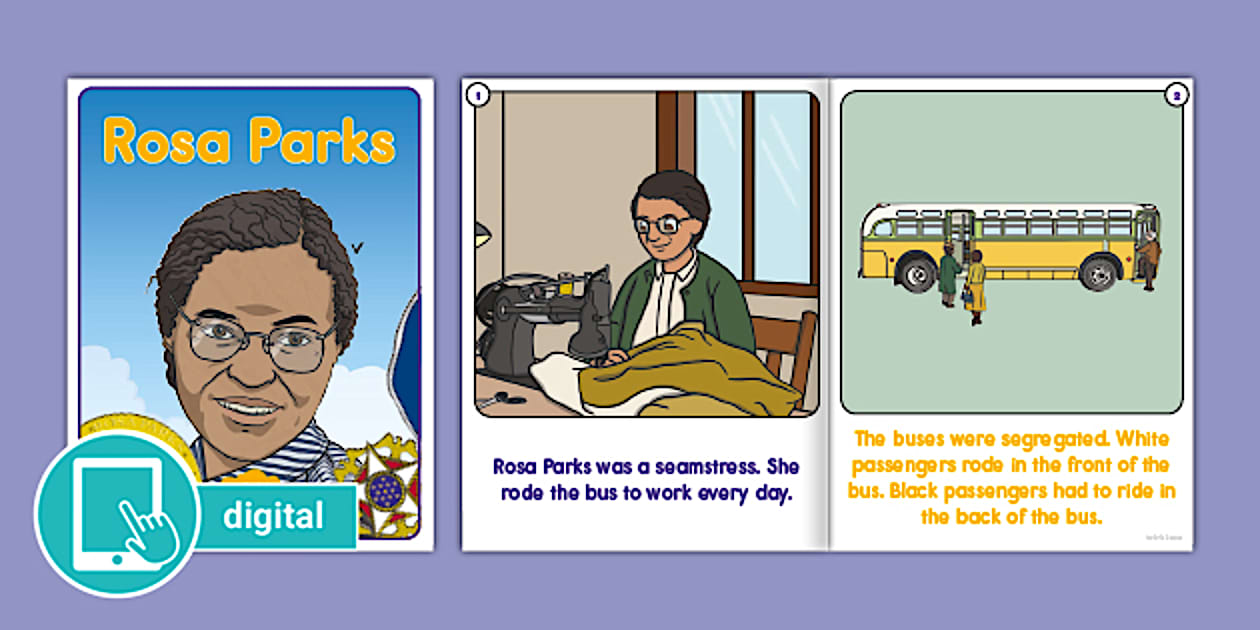 Rosa Parks Emergent Reader eBook for Kids | Twinkl USA