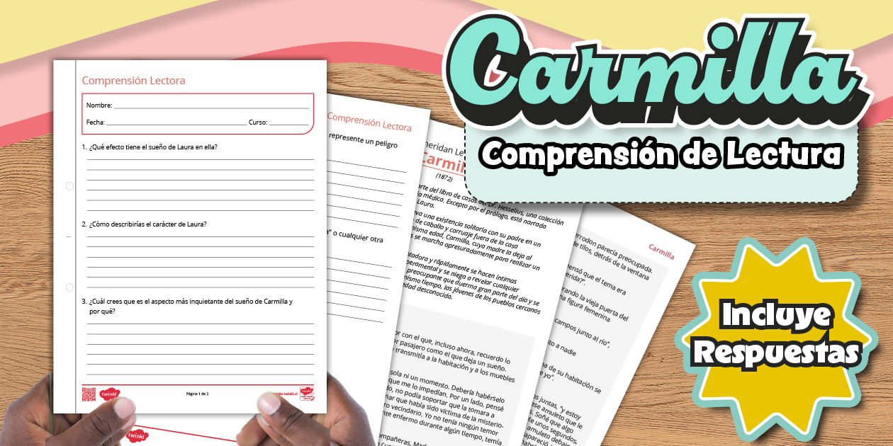 Comprensión de Lectura | Carmilla | Lengua y Literatura | 7°