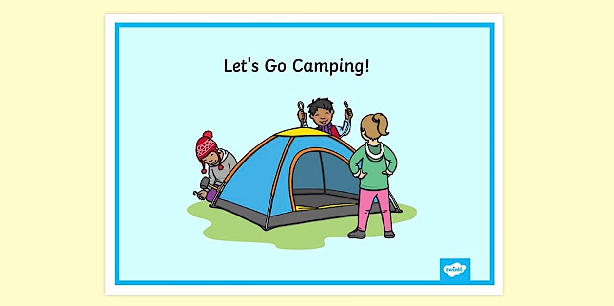 Camping Display Poster | Primary Resources (teacher made)