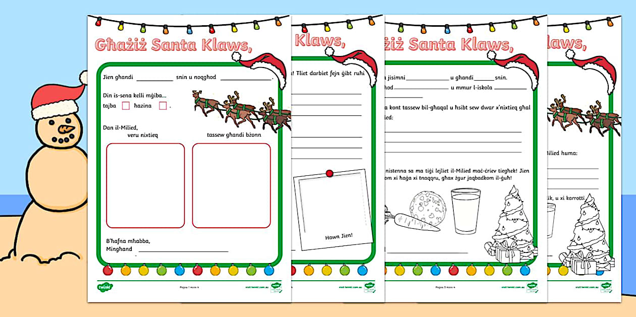 Ittri lil Santa Klaws (teacher made) - Twinkl