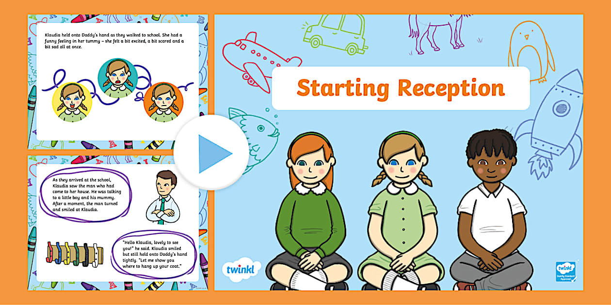 EYFS Starting Reception Editable PowerPoint Story - Twinkl
