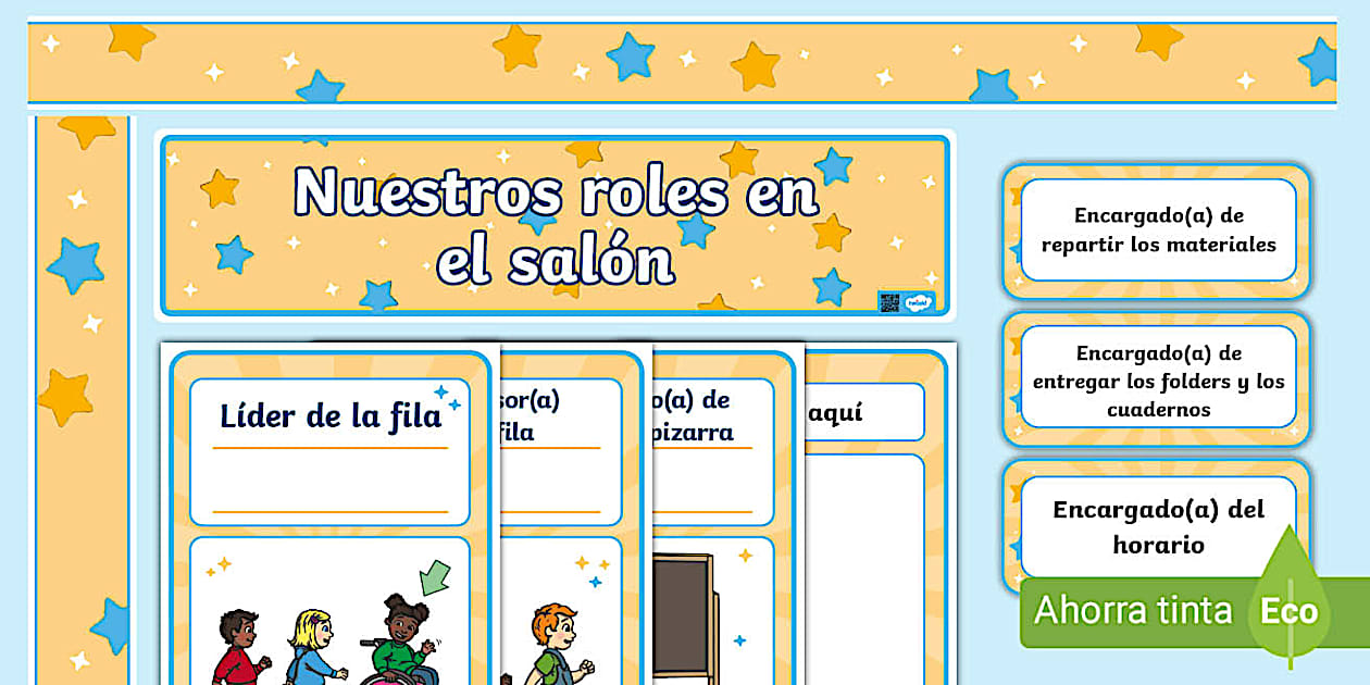 Cartel de responsabilidades en el aula - Twinkl Perú