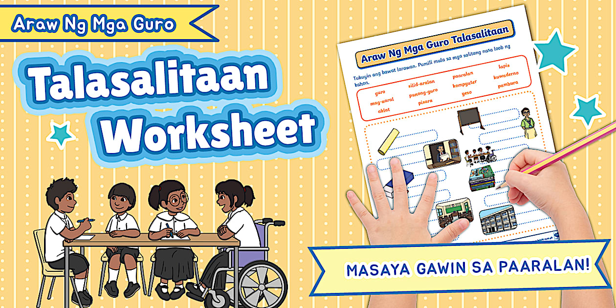 Araw Ng Mga Guro Talasalitaan | Grade 1 | Twinkl PH - Twinkl