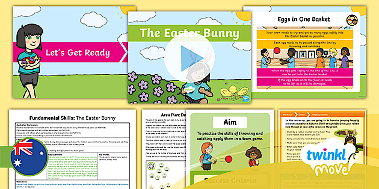 Move PE Foundation Fundamental Skills: The Easter Bunny Lesson Pack