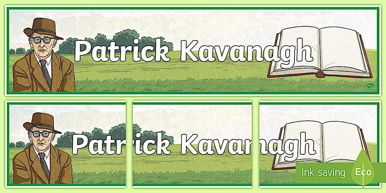 Patrick Kavanagh Display Banner (Hecho por educadores)