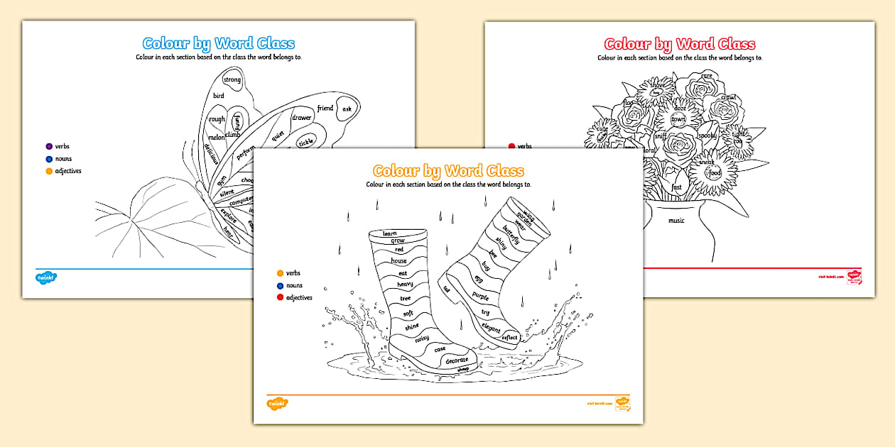 Spring-Themed Colour by Word Class - KS2 (teacher made)