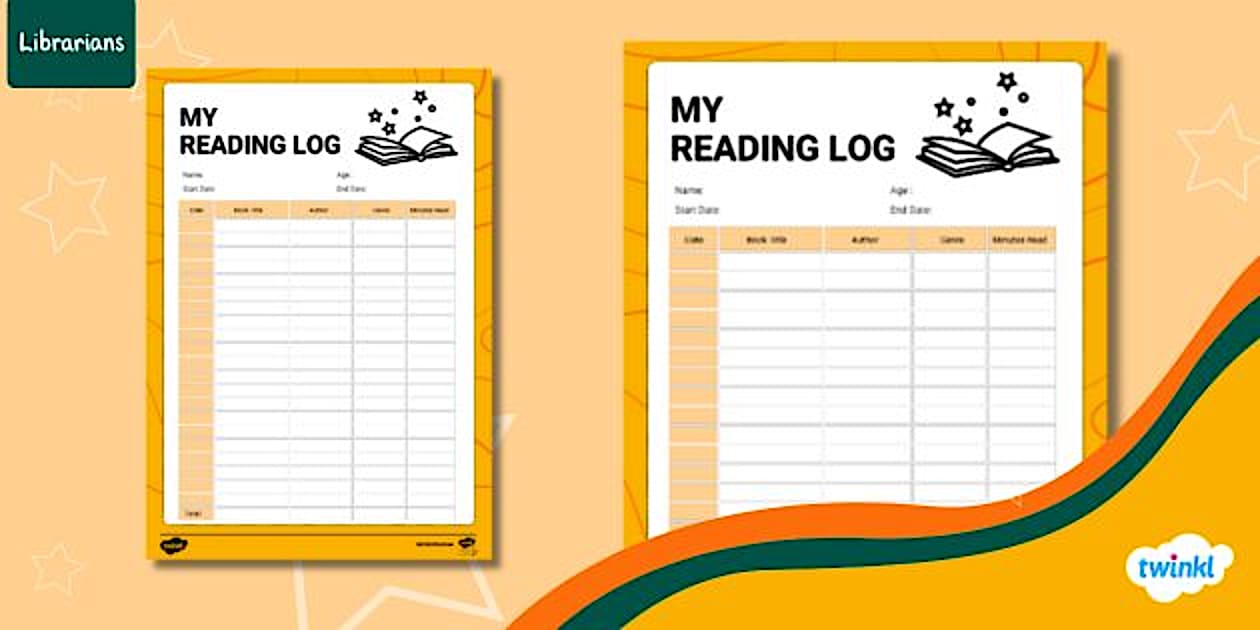 Librarian Reading Challenge - My Reading Log (teacher made)
