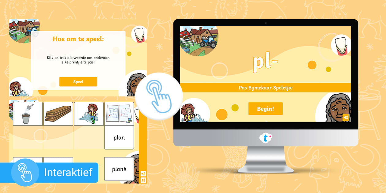 Graad 2 Klanke Interaktiewe Speletjie pl- - Twinkl