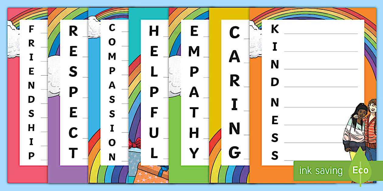 Kind Acrostic Poem - World Kindness Day - Primary Resource