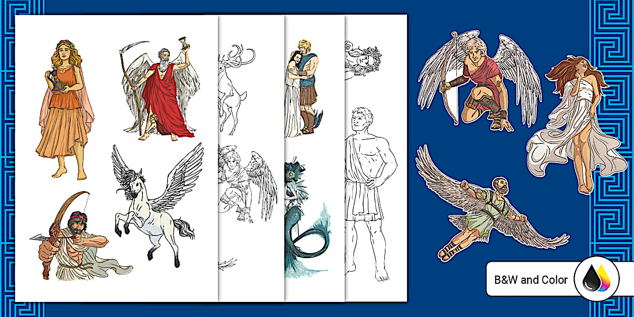 Greek Mythology Cutouts (teacher made) - Twinkl