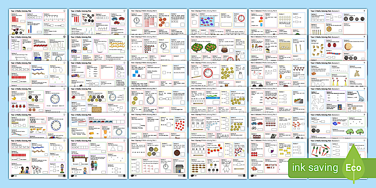 Free Printable Worksheets for Year 2 Maths Activities Pack