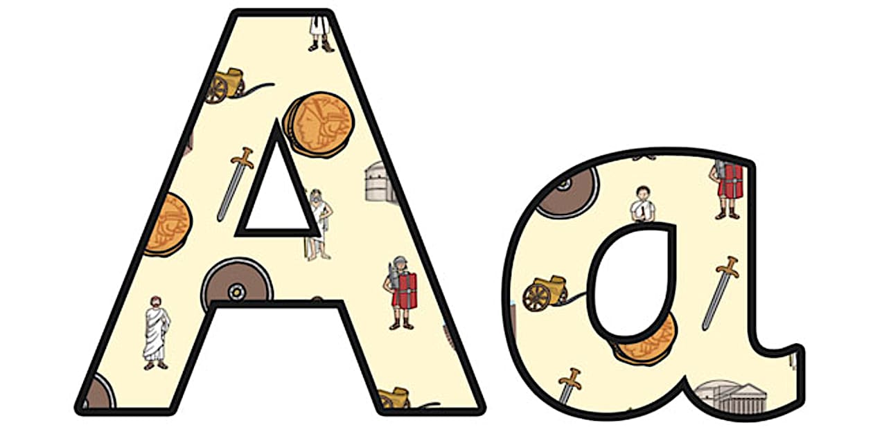 The Romans Lowercase Display Lettering (teacher made)