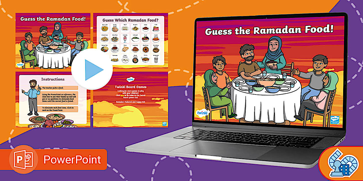 Ramadan Food Game - Guess Who - Ramadan PowerPoint