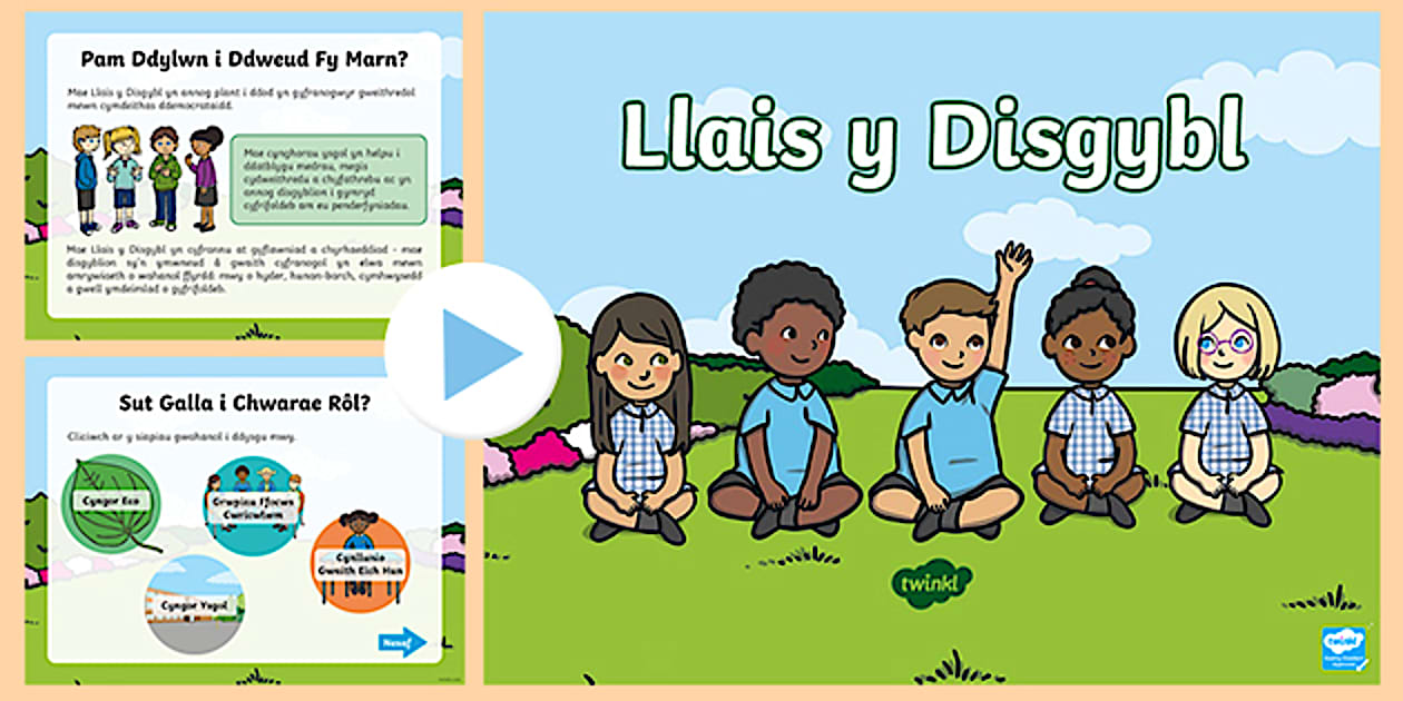 Pŵerbwynt Llais y Disgybl (Hecho por educadores) - Twinkl