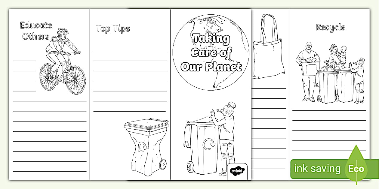 Protecting Our Planet Leaflet Template, Earth Day - Twinkl
