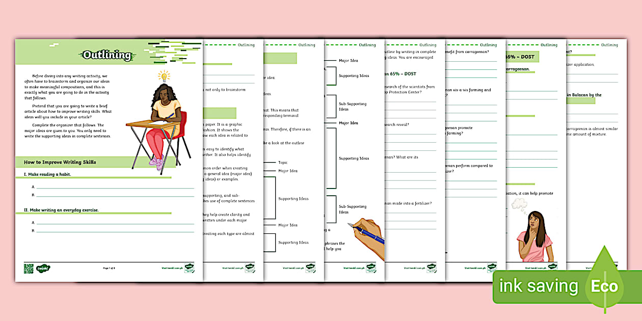 Outlining | Grade 8 | Twinkl (Teacher-Made) - Twinkl